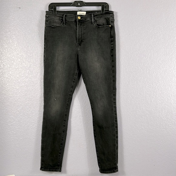Frame Denim | Jeans | Frame Le High Skinny High Rise Condor Black Jeans ...